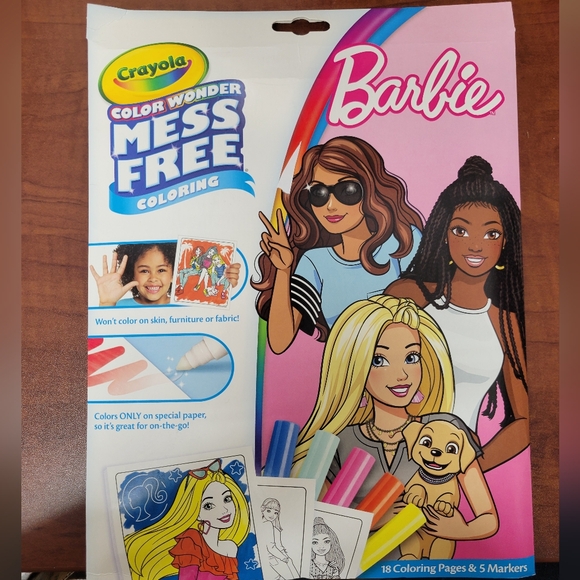 Crayola | Toys | Crayola Barbie Color Wonder Mess Free Coloring Set Nib ...